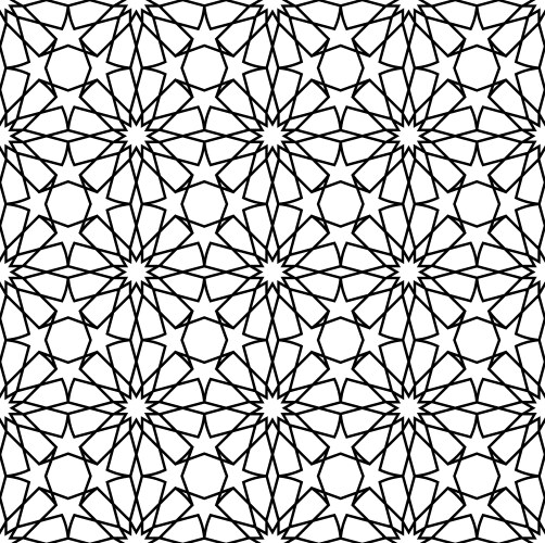 Mashrabiya arabesque arabic seamless pattern Vector Image