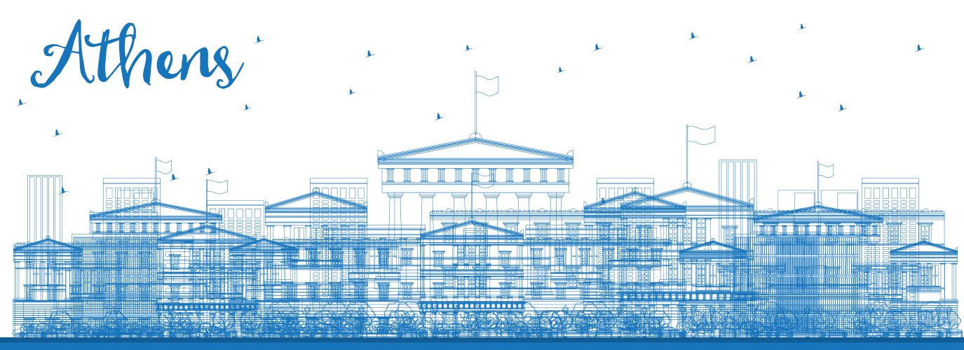 Athens doodles Royalty Free Vector Image - VectorStock