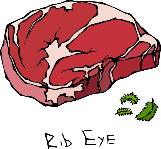 Steak Royalty Free Vector Image - VectorStock