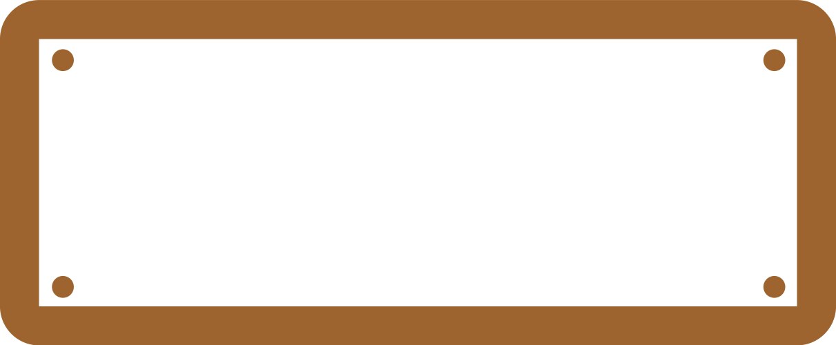 Blank western sign board graphic design template Vector Image