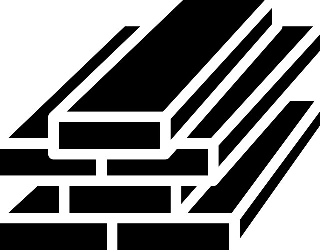 Set icons of sawmill timber and lumber Royalty Free Vector