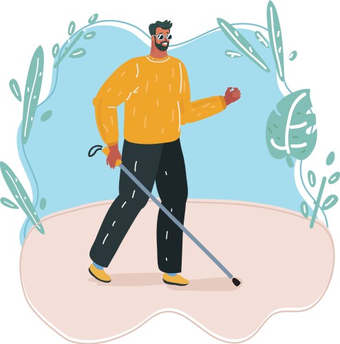 Blind mans buff Royalty Free Vector Image - VectorStock