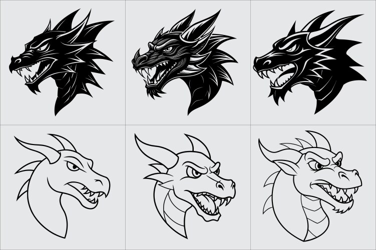 Dragon Head Vector Images (over 13,000)
