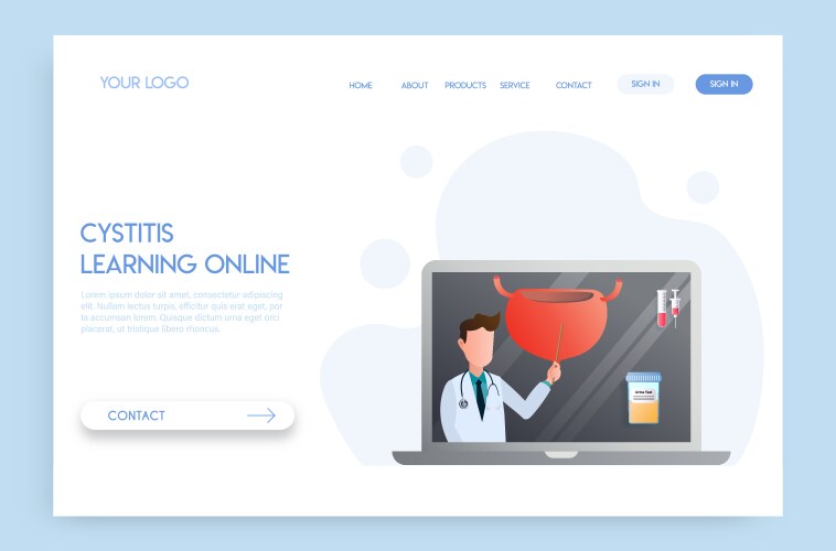 Ileal conduit or bricker bladder Royalty Free Vector Image