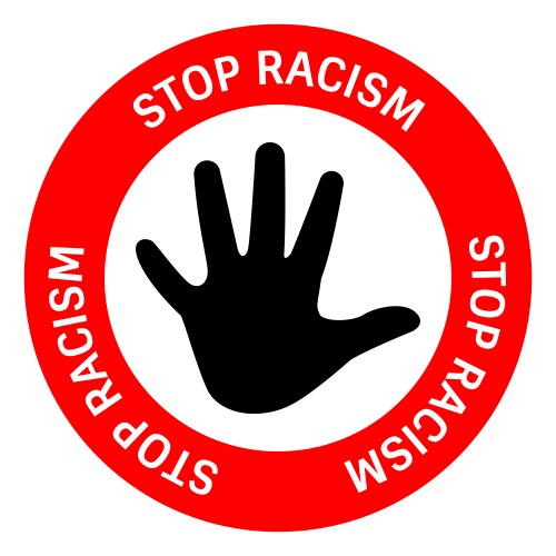 No racism and tolerance isolated icons holding Vector Image