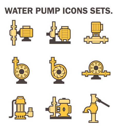 Water pump icon Royalty Free Vector Image - VectorStock