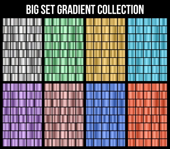 Gradients megaset big collection Royalty Free Vector Image
