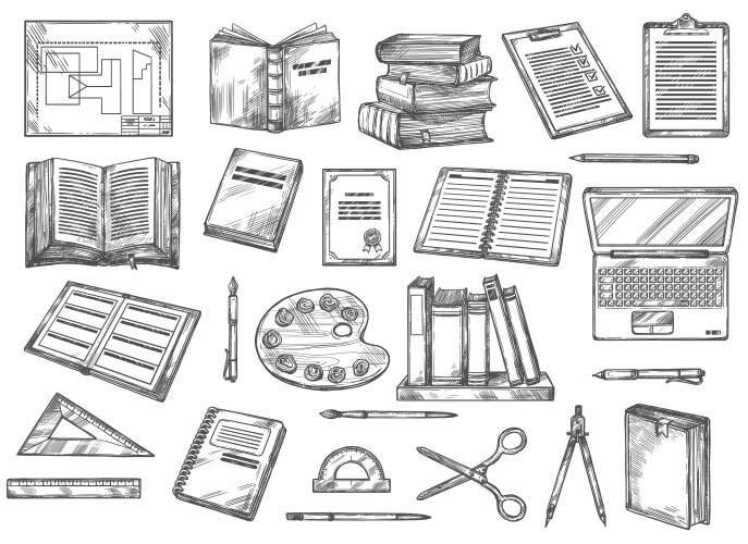 Book set Royalty Free Vector Image - VectorStock
