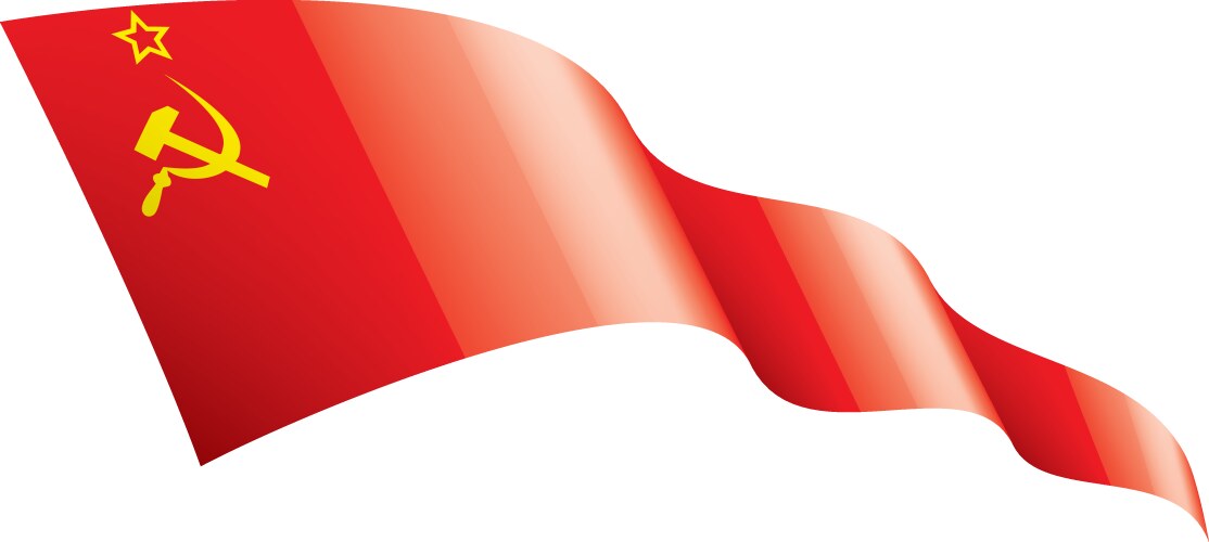 Red flag of the ussr Royalty Free Vector Image