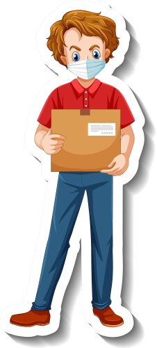 Delivery man Royalty Free Vector Image - VectorStock