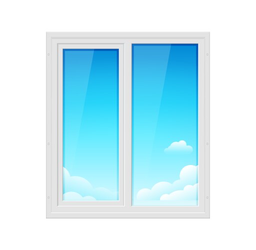 Three section window Royalty Free Vector Image