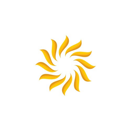 Sun shine logo Royalty Free Vector Image - VectorStock