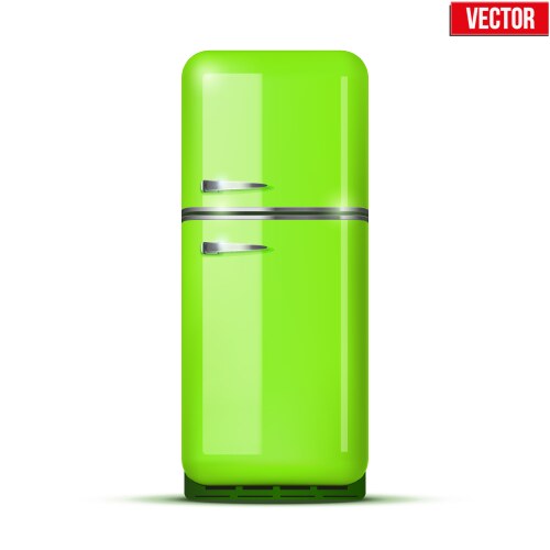 Modern fridge freezer refrigerator Royalty Free Vector Image