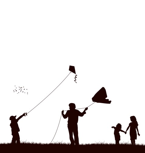 Kite Black and White Vector Images (over 8,900)