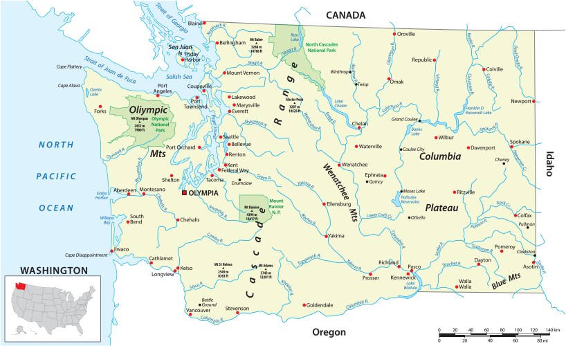 Washington State Outline Vector Images (over 2,500)