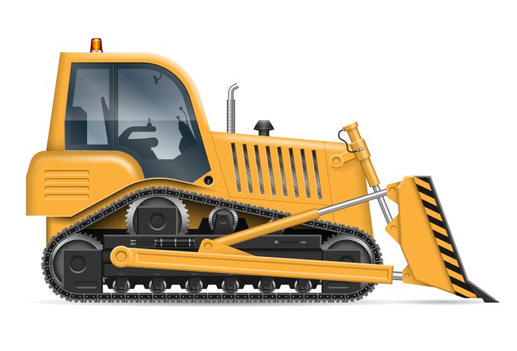 Bulldozer e Royalty Free Vector Image - VectorStock