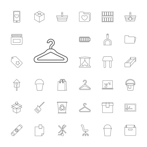 12 empty icons Royalty Free Vector Image - VectorStock