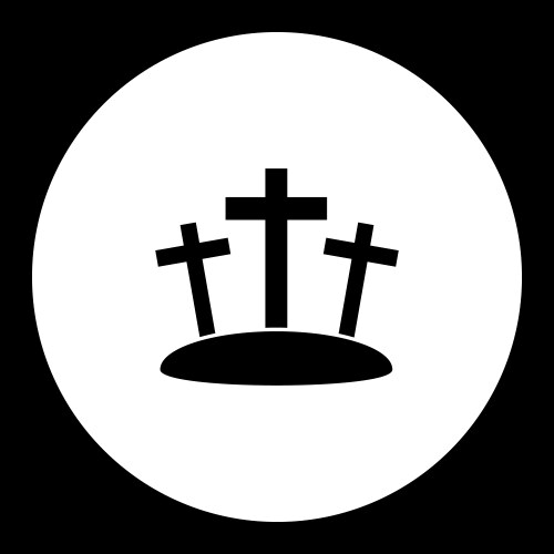 Three Crosses on Hill Vector Images (over 100)