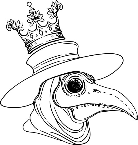 Gothic plague doctor Royalty Free Vector Image