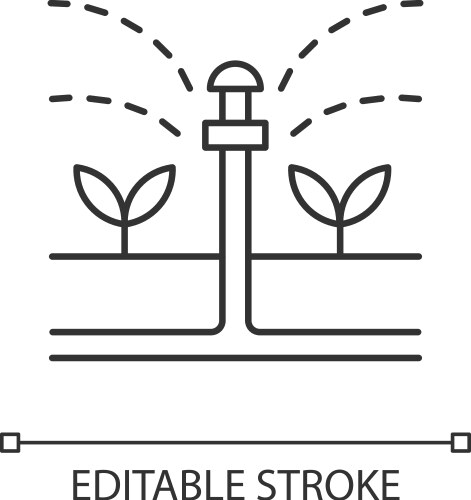 Drip irrigation system icon Royalty Free Vector Image
