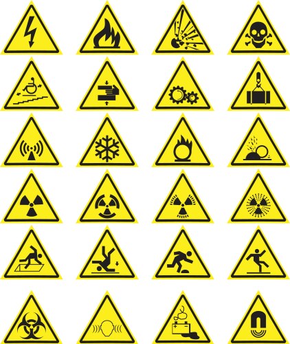 Triangle form objects handwriting practice Vector Image