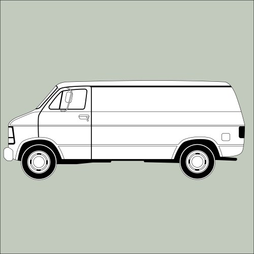 White Van Side Profile