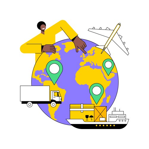 Export control concept Royalty Free Vector Image