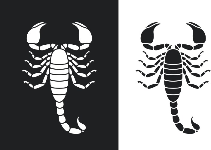 Scorpio outline Royalty Free Vector Image - VectorStock