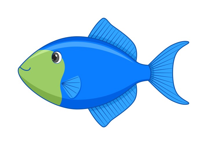 Murray eel fish on a white background Royalty Free Vector