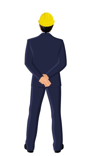 Business man isolated on white Royalty Free Vector Image