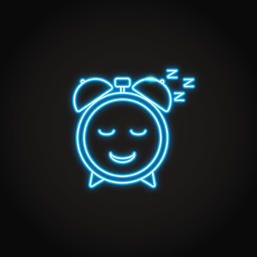 Good bye neon text design template Royalty Free Vector Image