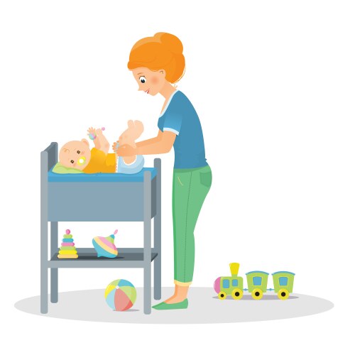 Diaper Change Cartoon Vector Images (over 250)