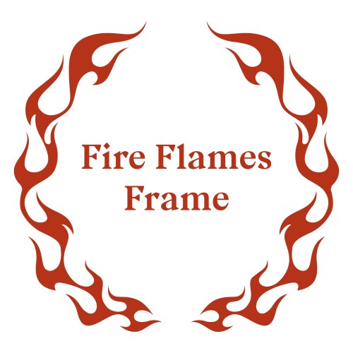 Red flame elements Royalty Free Vector Image - VectorStock