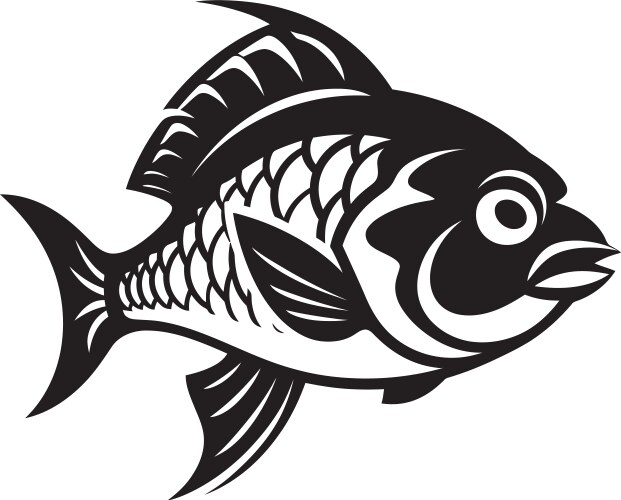Tranquil tributaries logo of river fish ripple Vector Image