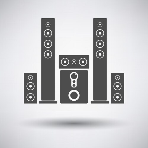 Television and audio system Royalty Free Vector Image