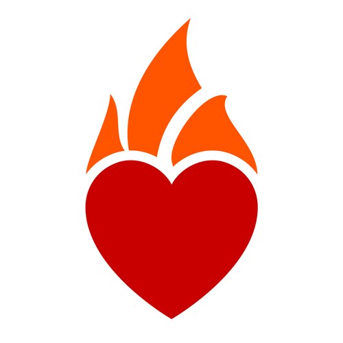 Heart logo Royalty Free Vector Image - VectorStock