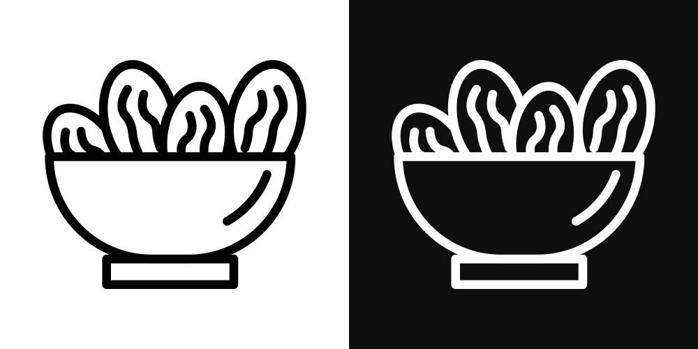 Islamic food date icon set ramadan Royalty Free Vector Image