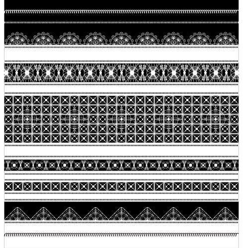 Ethnic lace patterns Royalty Free Vector Image