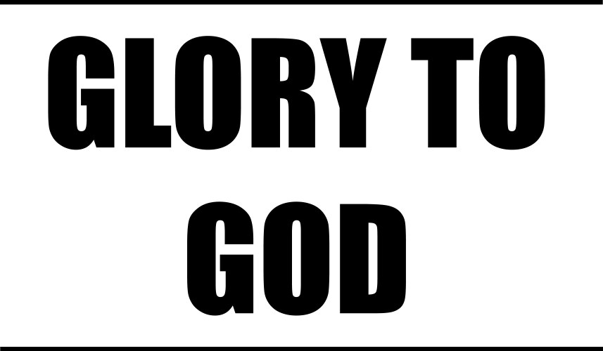 To god be the glory Vector Images & Graphics for Commercial Use ...