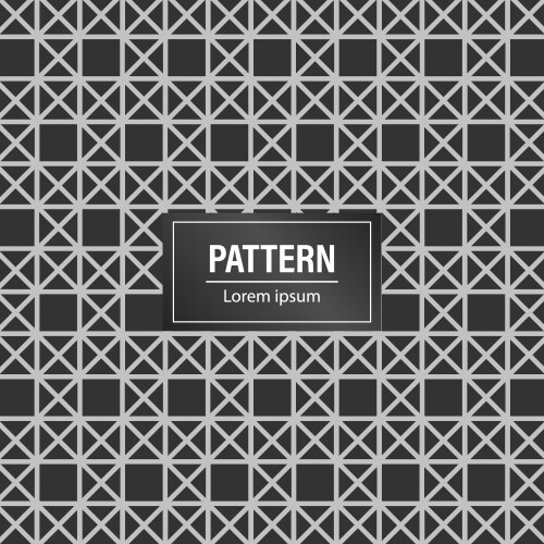 Minimal geometric pattern background black Vector Image