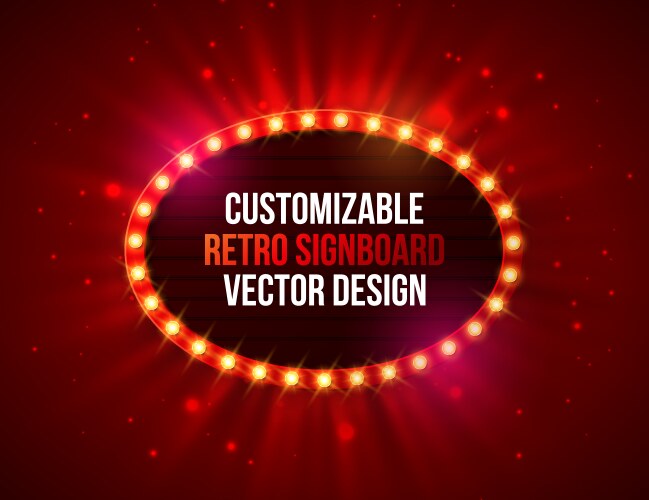 Retro billboard poster Royalty Free Vector Image