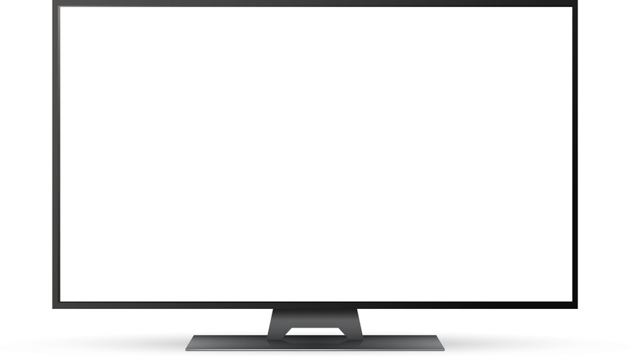 Smart tv mockup blank television screen Royalty Free Vector