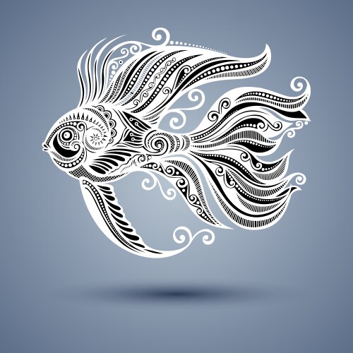 Abstract sea fish Royalty Free Vector Image - VectorStock