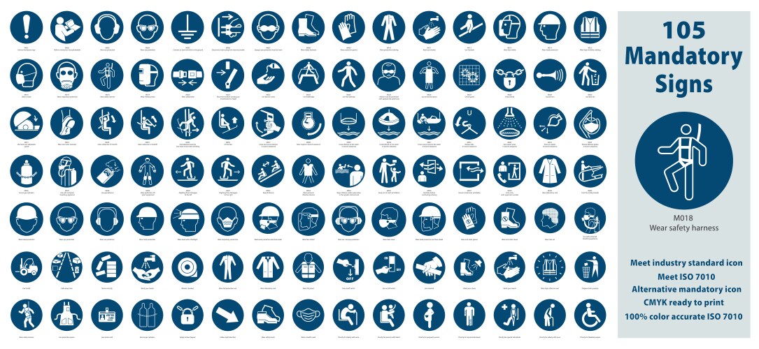 Safety signs Vector Images & Graphics for Commercial Use | VectorStock