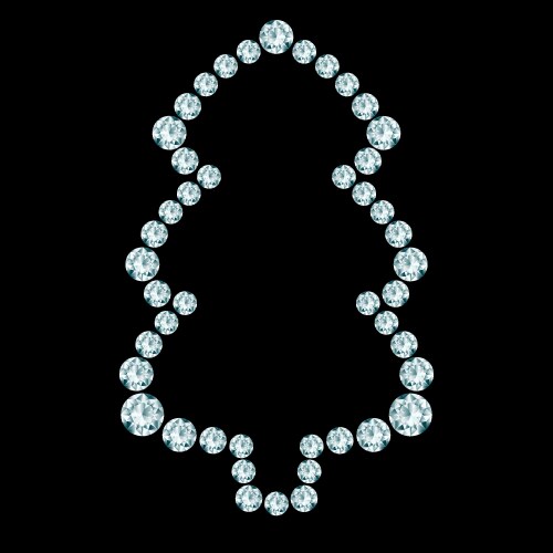 Diamond tree Royalty Free Vector Image - VectorStock