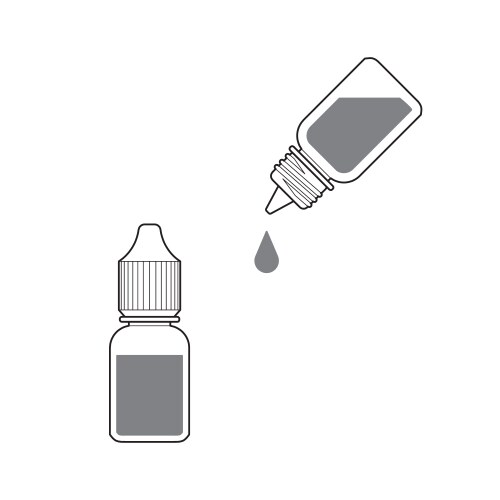 Eye drops bottle promoting healthy vision Vector Image