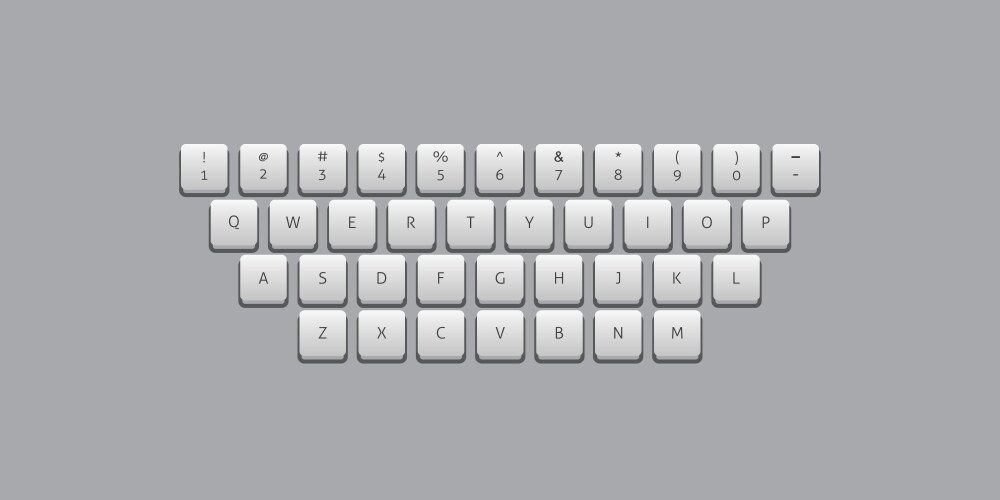 Computer Keyboard Template Vector Images (over 3,500)