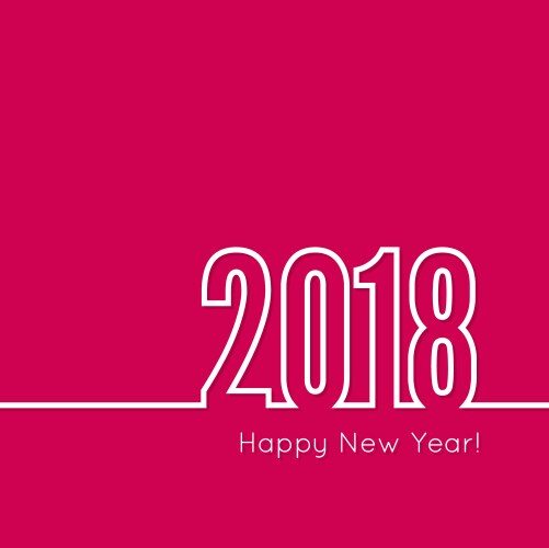 Happy new year 2018 theme Royalty Free Vector Image