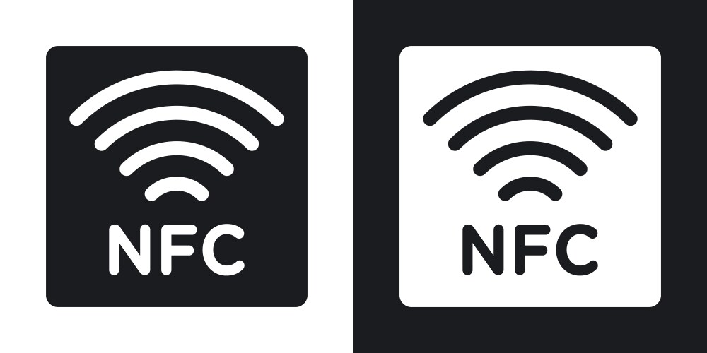 Nfc icon set Royalty Free Vector Image - VectorStock
