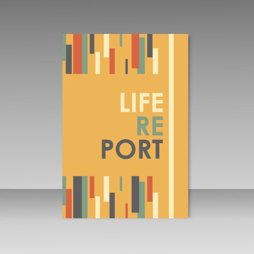 Simple brochure design for your report Royalty Free Vector